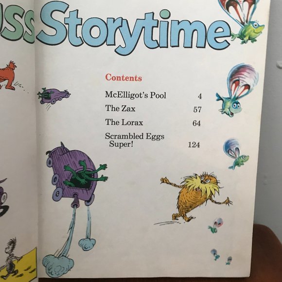 Dr. Seuss | Toys | Vintage 974 Dr Seuss Storytime Blue Hardback Book ...